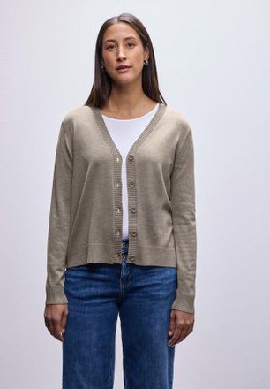 Street One Strickjacke mit Rippstrickdetails