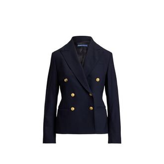 Polo Ralph Lauren Blazer &agrave; fermeture boutonn&eacute;e crois&eacute;e en laine m&eacute;lang&eacute;e