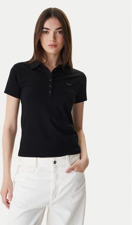 Guess Poloshirt W5GP73 KCYR1 Schwarz Regular Fit