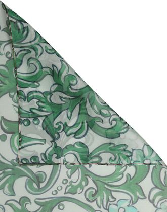 Dolce & Gabbana Silk Floral Print Scarf - Green