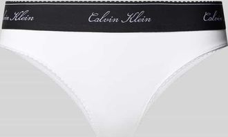 Calvin Klein Underwear String aus Baumwoll-Mix mit Modal-Anteil Modell SCRIPT Thong