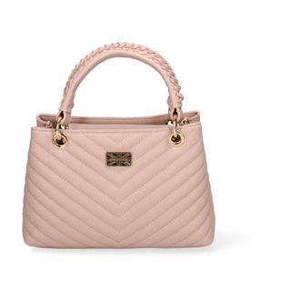 John Richmond Sac &agrave; main matelass&eacute; Chevron - Femme - Sacs - Rose - Taille: ONE Size