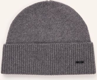 HUGO BOSS Cashmere-M&uuml;tze Honesto grau