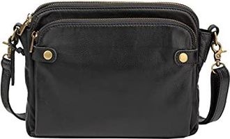 Generic Sac à bandoulière réglable multifonction en cuir pour femme, Noir, Taille unique
