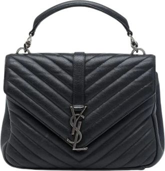 Saint Laurent Pre-owned The College Satchel - Femme - Pre-owned - Noir - Taille: ONE Size