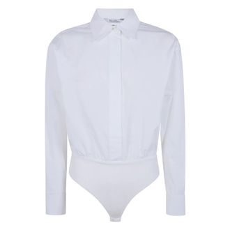 Max Mara Femme, Tops, Blanc, Taille: 36 FR Body Shirt Classique