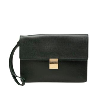 Louis Vuitton Pre-owned Selenga Clutch - Femme - Pre-owned - Vert - Taille: ONE Size