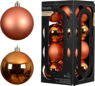 Kaemingk Weihnachtskugeln Kunststoff 4cm 16 Stück - klein & bruchsicher - Christbaumkugeln Weihnachtsbaumkugeln für Weihnachten - Christbaumschmuck & Weihnacht