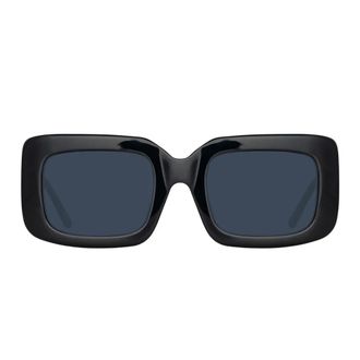 The Attico Elegante Oversized Rechteckige Sonnenbrille - - Accessories - Damen - Schwarzk - 54 MM