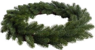 Botanic-Haus künstlicher Tannenkranz auf Reisig, Durchmesser ca. 55 cm, Farbe: dunkelgrün