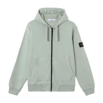 Stone Island Homme, Sweatshirts et sweats &agrave; capuche, Vert, Taille: L 6100061 Cotton Fleece