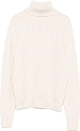 Allude Cable-knit Turtleneck Sweater