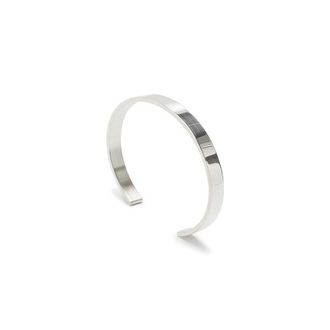 Le Gramme 21 g schweres Bandarmband aus glatt gebürstetem Silber