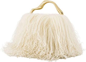 Cult Gaia Backgammon Clutch - Ivory