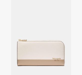 Kate Spade New York Devin Portemonnaie In Blockfarben Mit Rei&szlig;verschluss