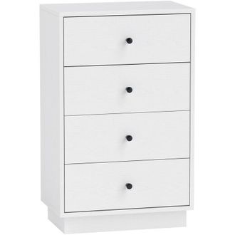 HOMCOM Homcom - Kommode Sideboard mit 4 Schubladen Schrank aus Holzwerkstoff Aufbewahrungsschrank im Modern Stil Schubladenschrank Kommodenschrank f&uuml;r