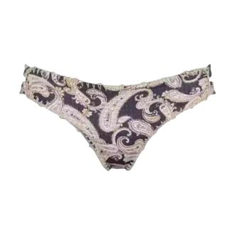 Del Maar Bikini Top mit Patchwork-Print - - Swimwear - Damen - Blau - L