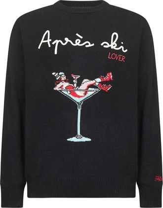 MC2 Saint Barth pull à imprimé graphique - Noir