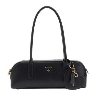 Guess Isobel Logo Schultertasche - - Bags - Damen - Schwarzk - ONE SIZE