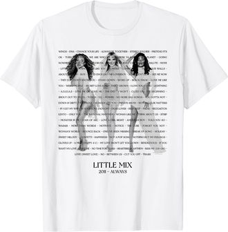 Little Mix Official - Unisex T-Shirt, Wei&szlig;, S, Kurzarm, Klassisch, Einfarbig, Alle Jahreszeiten, 1 St&uuml;ck, Stretch, Kinder & Erwachsene