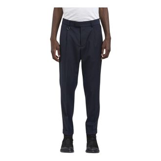 Paolo Pecora Homme, Pantalons, Bleu, Taille: M Pantalon en m&eacute;lange de laine