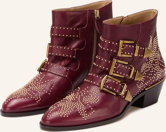 Chlo&eacute; Stiefeletten Susan Mit Nieten rot