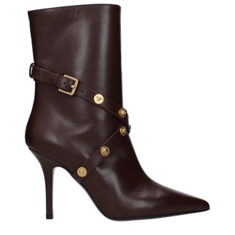 Versace Femmes Bottes Marron/Cuir Chocolat