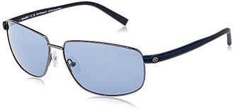 Timberland TB9325 Lunettes de Soleil, Gunmetal Brillant, 65/15/150 Homme