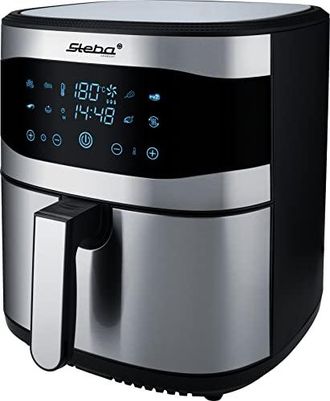 Steba Family Heißluftfritteuse, 8L mit Touchscreen, 8 Programme, Timer 60 min., 1800 Watt, Fritteuse ohne Öl, HF 8000