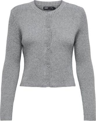 Only Veste en Tricot Onlkatia pour Femme, Ultimate Grey, XS