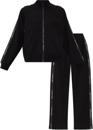 Emporio Armani Emporio Armani Ea7, Femme, Sport, Noir, Taille: 38 FR Logo Series Surv&ecirc;tement en m&eacute;lange de modal extensible