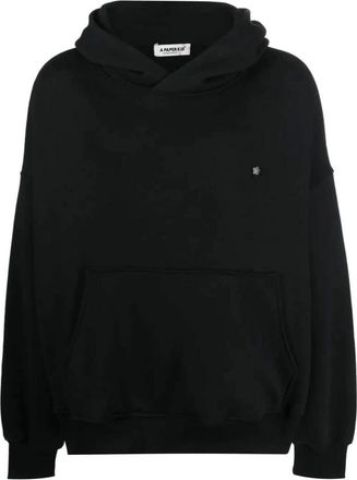 A Paper Kid Homme, Sweatshirts et sweats &agrave; capuche, Noir, Taille: S Sweat &agrave; Capuche Logo Brod&eacute;