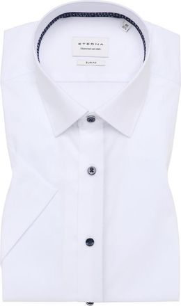 Eterna Unifarbenes Dynamic Cotton-Kurzarmhemd, Slim Fit in