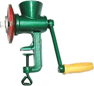 P Prettyia Moulin &agrave; grains &agrave; la main avec pince de serrage, orge, ma&iuml;s, haricots, poivre, avoine, bl&eacute;, cacahu&egrave;tes, &eacute;pices, bl&eacute;, noix de bl&eacute;, broyeur &agrave; caf&eacute;, util