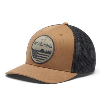 Columbia Unisex Mesh Ballkappe, Delta/Hai/Flagge, Small/Medium