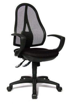 Topstar Topstar OP20QG20 Open Point SY, Bürostuhl, Schreibtischstuhl, ergonomisch, inkl. Armlehnen, Stoffbezug, schwarz