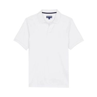 Vilebrequin Palatin Baumwoll-Piqu&eacute;-Poloshirt - - Tops - Herren - Wei&szlig; - L