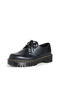 Dr. Martens Oxford 1461 pour Femme, Noir Virginia 001, 37