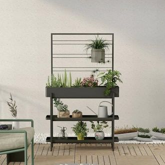 Dmora Deko-Erdbeere Grau Farbtonstruktur Schiefer