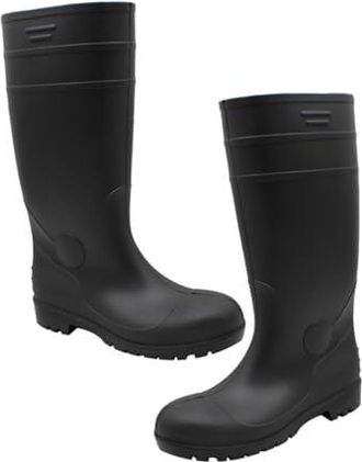 Soimiss Pluie Homme Haute Tige Antid&eacute;rapantes Imperm&eacute;ables PVC Robustes pour Travail et Usage Quotidien