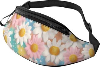 Generic Mode Brusttasche Blumenmuster H&uuml;fttasche Brusttasche G&uuml;rteltasche F&uuml;r Spazieren Wandern Radfahren 14X35Cm