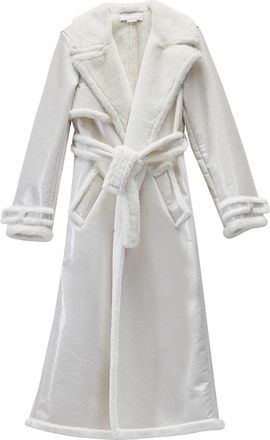 Genny Manteau En Cuir - Blanc