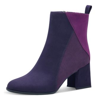 Marco Tozzi Damen Stiefeletten mit Absatz Elegant mit Reißverschluss, Lila (Purple Comb), 36 EU