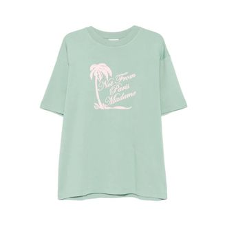 Dr&ocirc;le de Monsieur Slogan Palmiers T-Shirt - - Tops - Herren - Gr&uuml;n - L