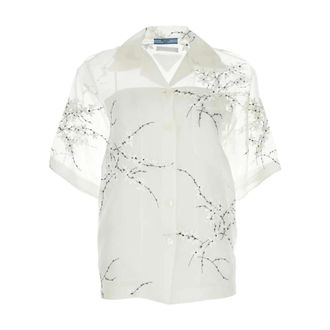 Prada Damen, Blusen & Hemden, Wei&szlig;, XSGr&ouml;&szlig;e
