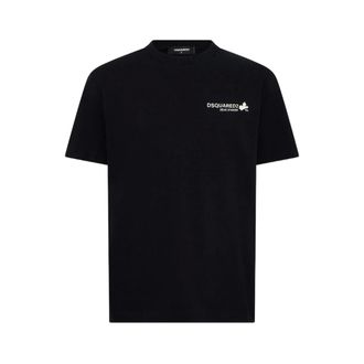 Dsquared2 T-shirt imprim&eacute; logo - Homme - Tops - Noir - Taille: 2XL