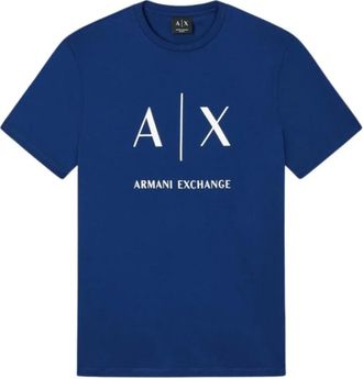 A|X Armani Exchange Homme, Tops, Bleu, Taille: S T-shirt Coupe Slim
