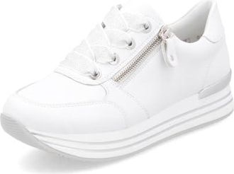 Remonte Chaussures à Lacets pour Femmes D1302, Pointure:38 EU, La Couleur:Blanc