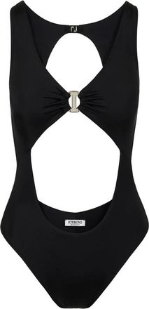 Iceberg Femme, Maillots de bain, Noir, Taille: 38 FR Maillot de bain une pi&egrave;ce avec d&eacute;coupe frontale