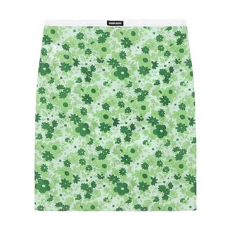 Miu Miu Stretch-Midi-Rock - - Skirts - Damen - Gr&uuml;n - M